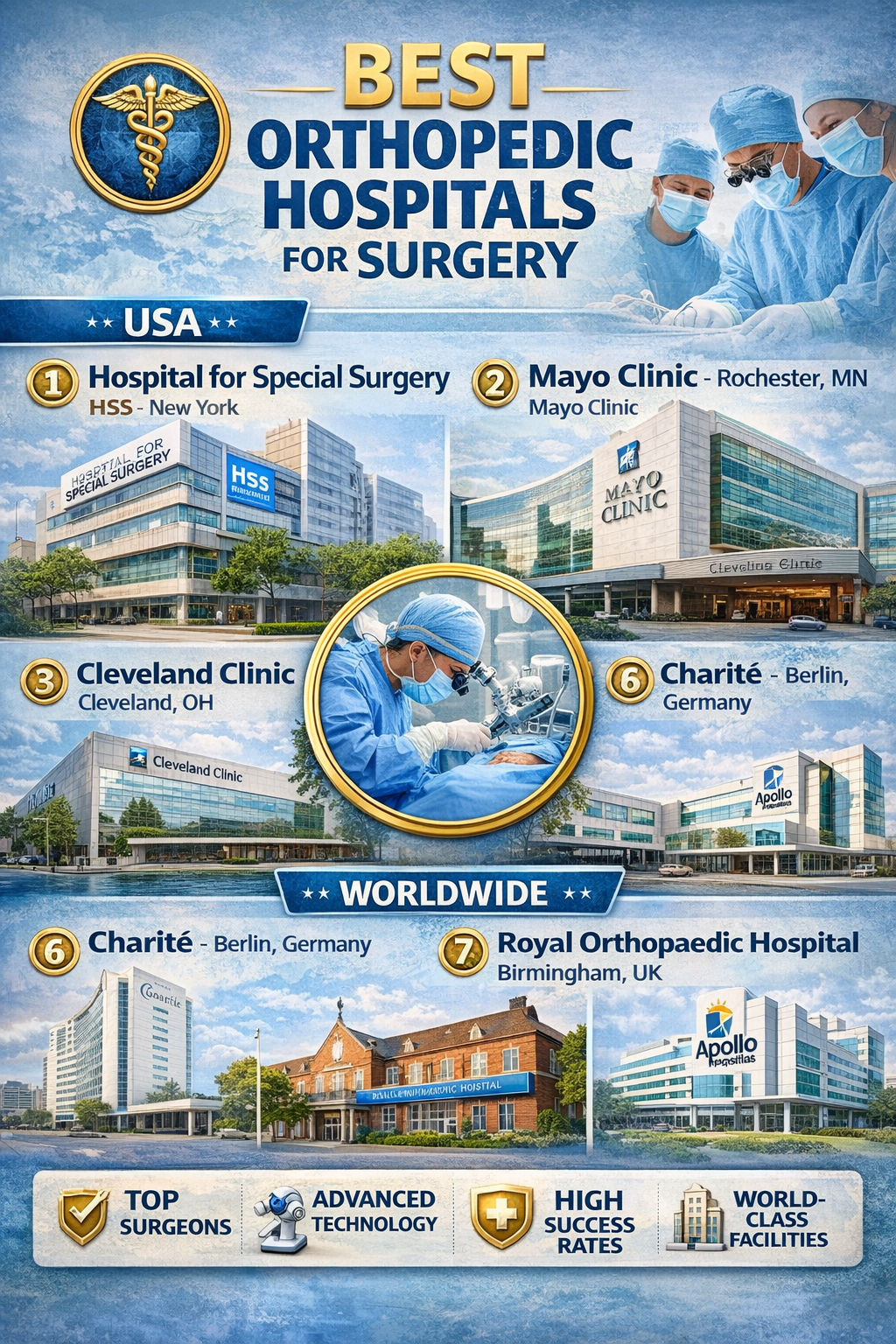 Best Orthopedic Hospitals for Surgery: A Complete Guide for Patients